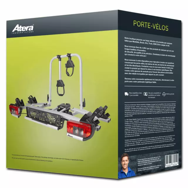 PORTE-VÉLO ATERA ATERA Strada E-Bike XL pour 2 vélos TOP EUR 510,50 ...