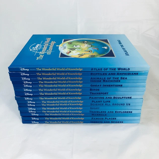 DISNEY WONDERFUL WORLD of Knowledge Full Set 24 Books Collection Bundle ...