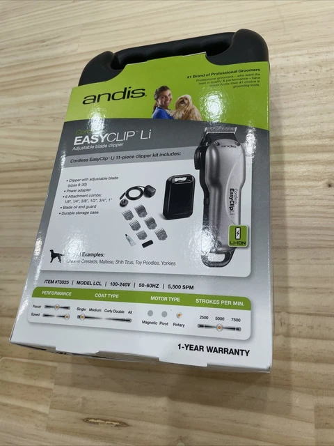 ANDIS EASYCLIP LI Cord/Cordless Pet Clipper - Silver $99.00 - PicClick AU