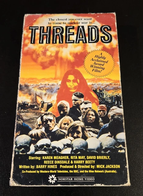VINTAGE VHS TAPE Movie THREADS Horror Sci Fi Norstar Home Video 1985 ...