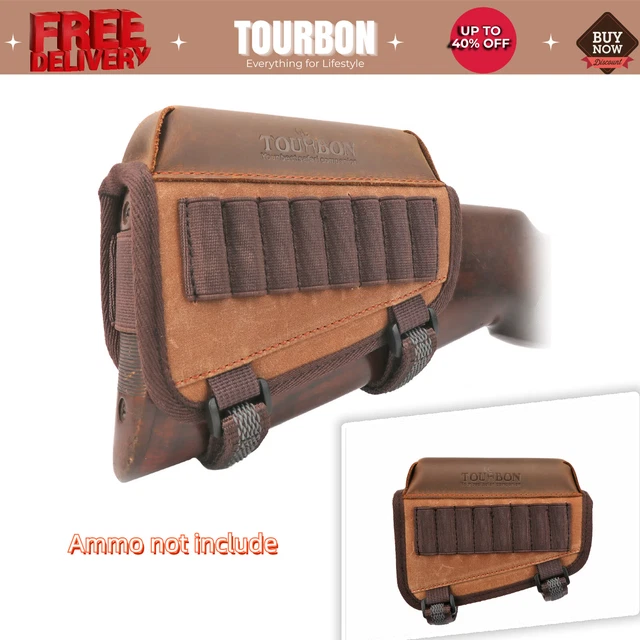 TOURBON RIFLE CHEEK Rest Buttstock Comb Riser Ammo Holder Nonslip ...