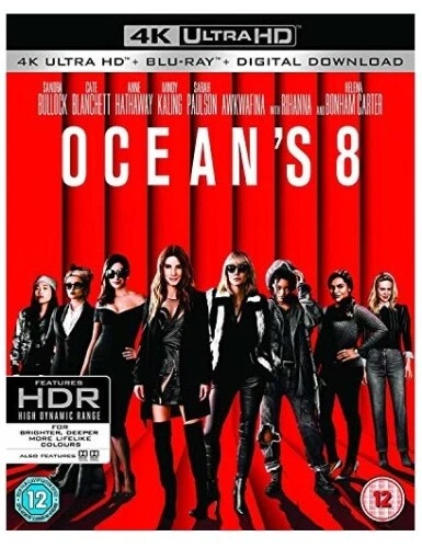 OCEANS EIGHT 4K Ultra Hd + Blu-Ray [Uk] New 4K Bluray EUR 31,19 ...