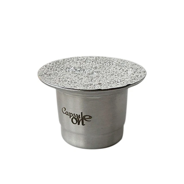 TWO USAGES STAINLESS Steel Fillable Coffee Capsules Reusable Coffee ...