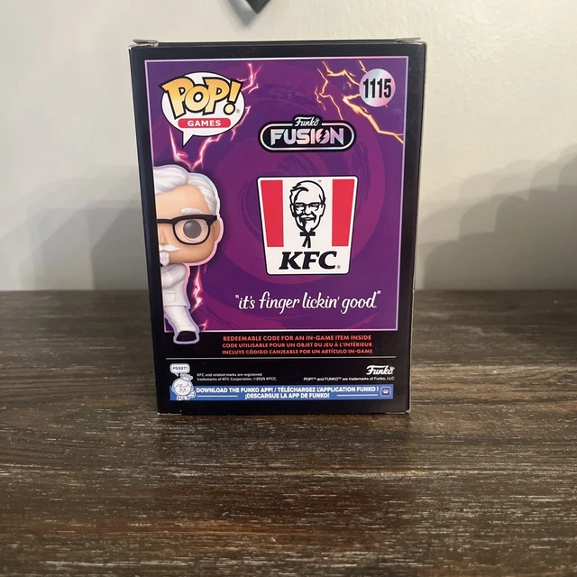 FUNKO POP! FUSION Colonel Sanders with Nugget Launcher Vinyl Figure ...