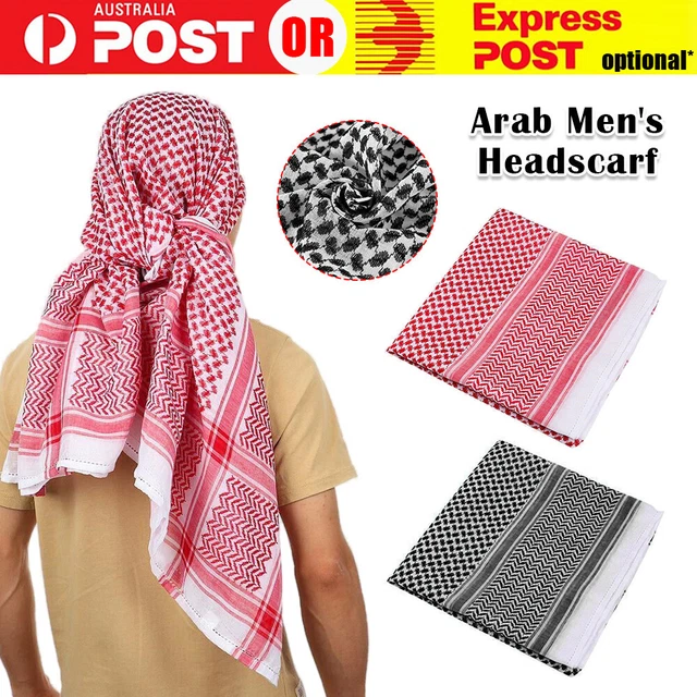MUSLIM SHEMAGH SCARF Palestine Bandana Arab Kafiya Keffiyeh Arabic ...