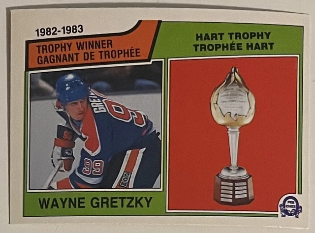 WAYNE GRETZKY 1983-84 O-Pee-Chee Hart Trophy Winner #203 $6.99 ...