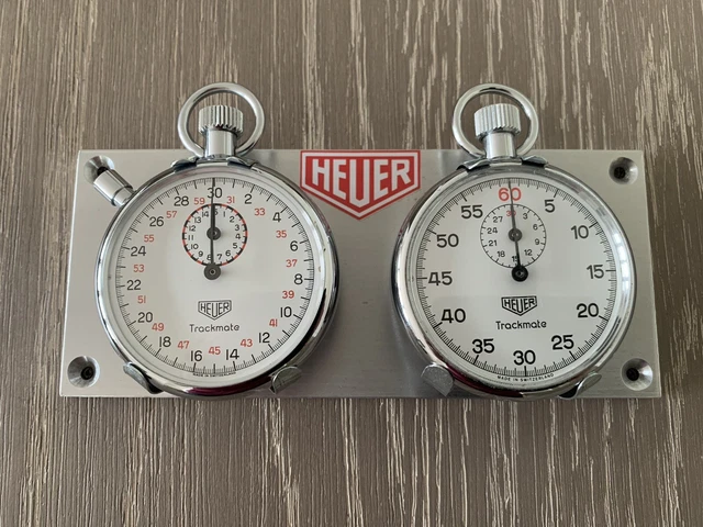 HEUER TRACKMATE STOPWATCH Panel Heuer Chronometers Rally Timer £375.00 ...