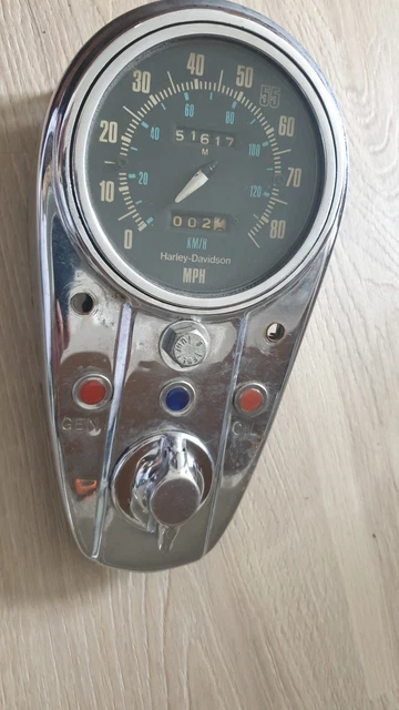 HARLEY DAVIDSON PANHEAD Shovelhead Tachometer Konsol EUR 135,00 ...