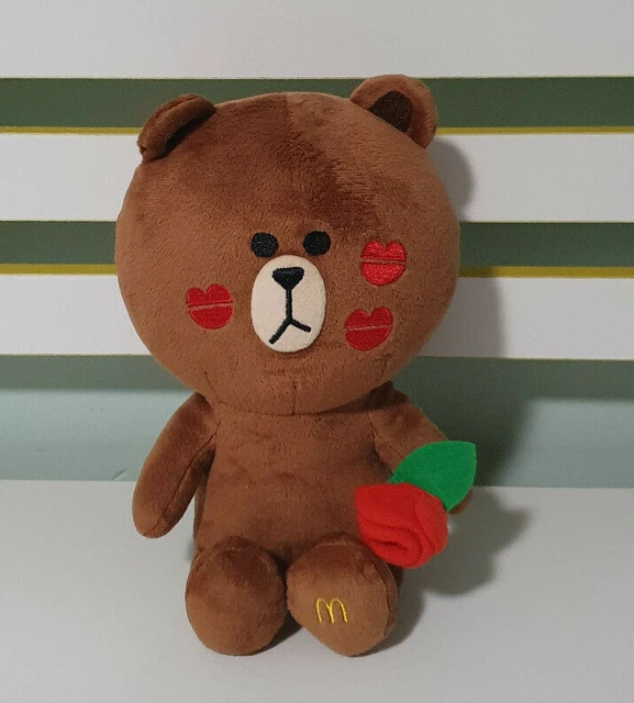 BROWN PLUSH TOY Line Friends Character Toy The Cute Bear Line Friends ...