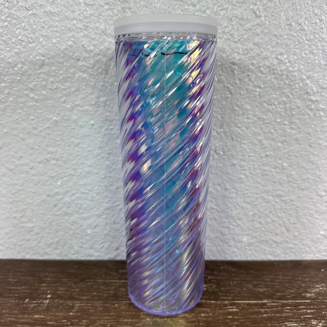 STARBUCKS WHITE IRIDESCENT Grande Tumbler 16oz Holiday 2022 £14.77 ...