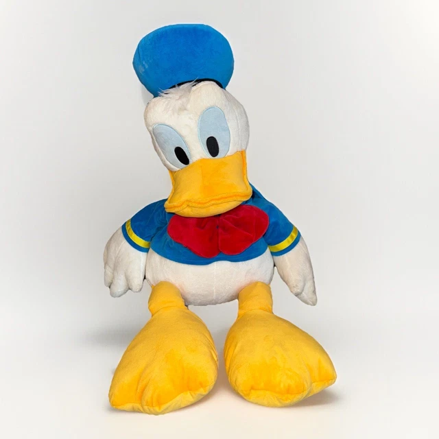DISNEY STORE LARGE Donald Duck Plush Character Soft Toy Cuddly 30 ...