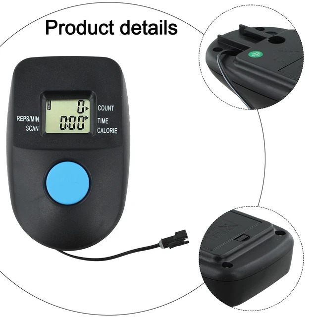 COMPACT ELECTRONIC ROWING Machine Monitor with LCD Counter Display ...