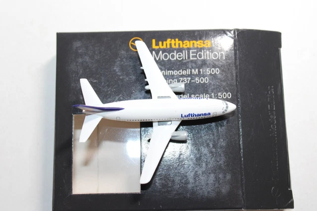 HERPA WINGS 1:500 Flugzeug 515924 Boeing 737-500 Lufthansa Modell Edition OVP EUR 21,00 ...