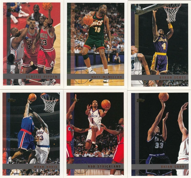 1997/98 TOPPS NBA Basketball Card Complete Base card Set(110) Minus #56 ...