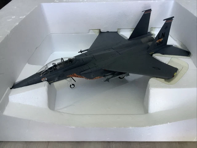 FRANKLIN MINT 98168 1:48 Boeing F-15 Eagle Tiger marked USAF 494FS 48FW ...