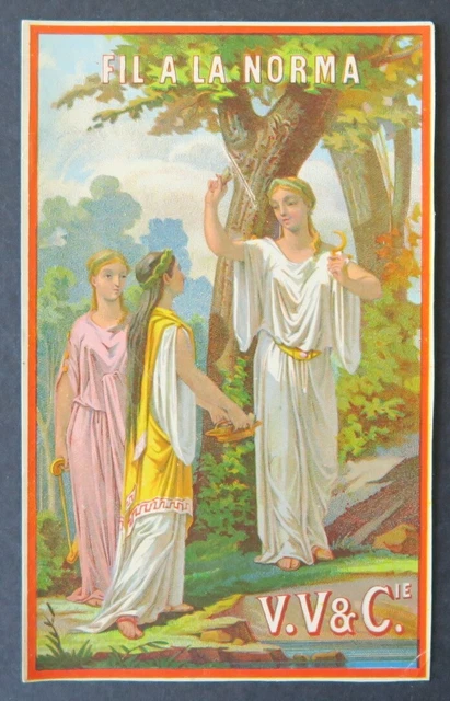 ANCIENNE ÉTIQUETTE FIL A LA NORMA V V &Cie linen thread label 13 EUR 12 ...