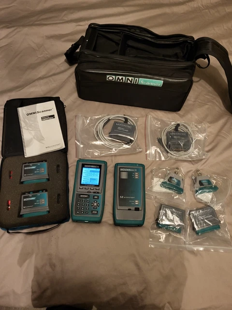FLUKE MICROTEST OMNISCANNER 2 CABLE ANALYSER - Cat 5/6, Coax & Fibre ...