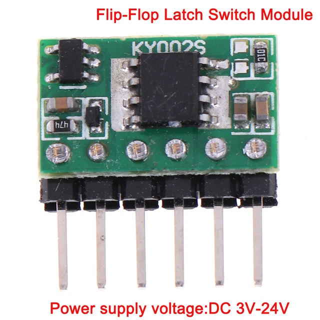 3V-24V 5A FLIP-FLOP latch switch module bistable single button 5000mA ...