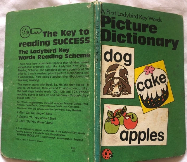 VINTAGE FIRST LADYBIRD Key Words Book: PICTURE DICTIONARY KEY TO ...