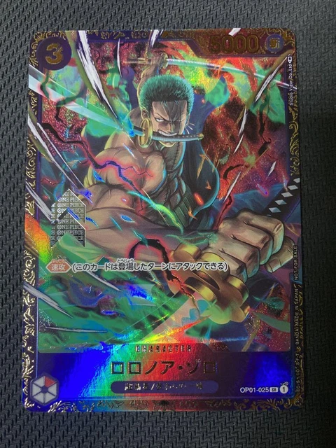 ONE PIECE CARD Roronoa Zoro OP01-025 Flagship Battle 2023 Promo Giapponese EUR 625,89 - PicClick IT