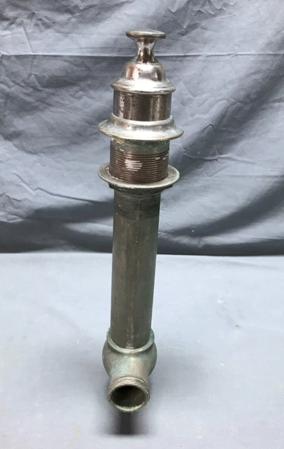 ANTIQUE SINK WASTE Tube Drainpipe Nickel Over Brass Vintage Old 1640 ...