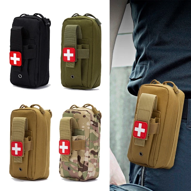 TACTICAL MOLLE BAG Away EMT Medical Pouch First Aid Kit Utility Waist ...