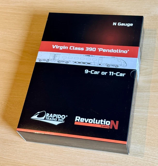 REVOLUTION TRAINS/RAPIDO PENDOLINO, 9-car Virgin Pioneer DCC Sound, New ...