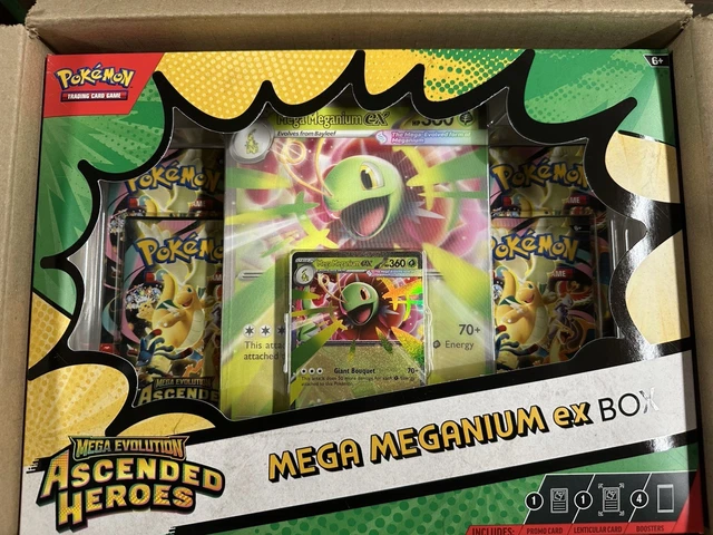 POKÉMON TCG MEGA Evolution Ascended Heroes Mega Meganium EX Box Booster ...
