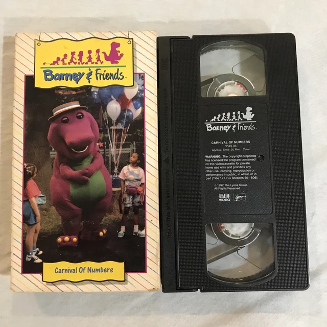 BARNEY & FRIENDS Carnival of Numbers Time Life VHS RARE FREE S/H $21.71 ...