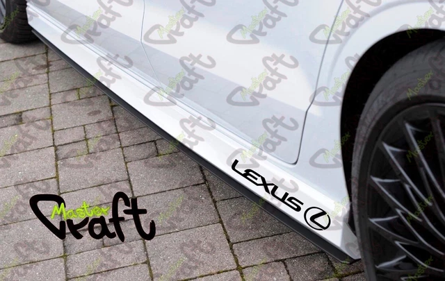 LEXUS LOGO SIDE Skirt Gloss Vinyl Car Decals Stickers x2 Default Black ...