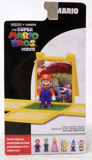 JAKKS PACIFIC NINTENDO Super Mario Bros Película Mario 1.5" Figura ...