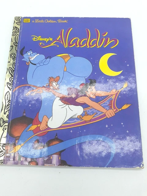 A LITTLE GOLDEN Book Disney's Aladdin Picture Book Hard Cover Vtg £5.20 ...