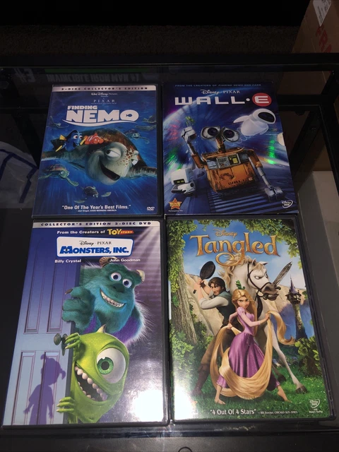DISNEY PIXAR DVD Movie Lot Used As Is Finding Nemo Wall-E Monsters,Inc ...