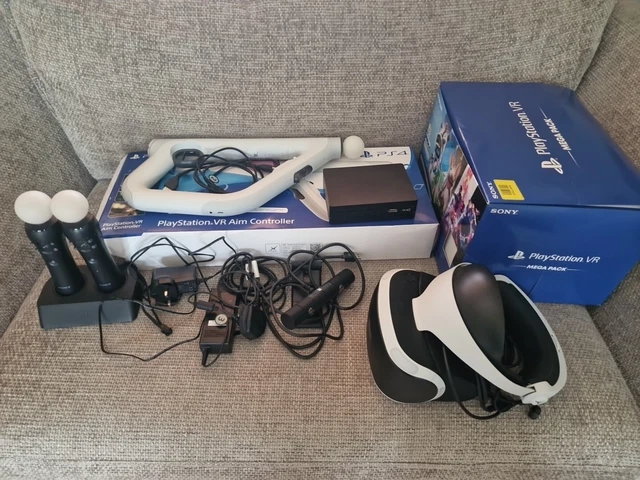 PSVR HEADSET AND Camera Bundle Sony Playstation 4 PS4 PS VR Boxed £135. ...