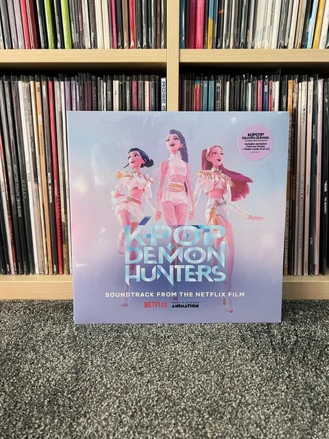 KPOP DEMON HUNTERS Netflix OST Picture Disc Vinyl + Poster + 3 cards ...