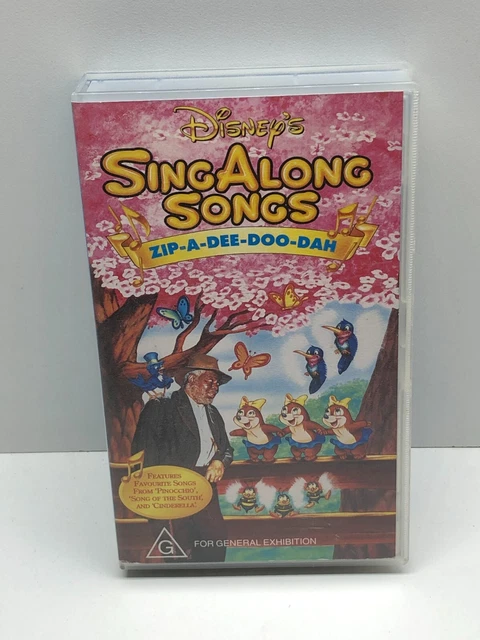 DISNEY SING ALONG Songs Zip-A-Dee-Doo-Dah VHS Good Condition EUR 13,86 ...