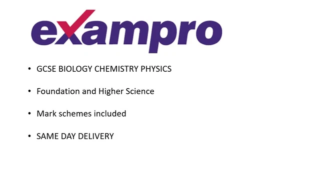 AQA EXAMPRO GCSE Biology Chemistry and Physics same day delivery $12.59 ...