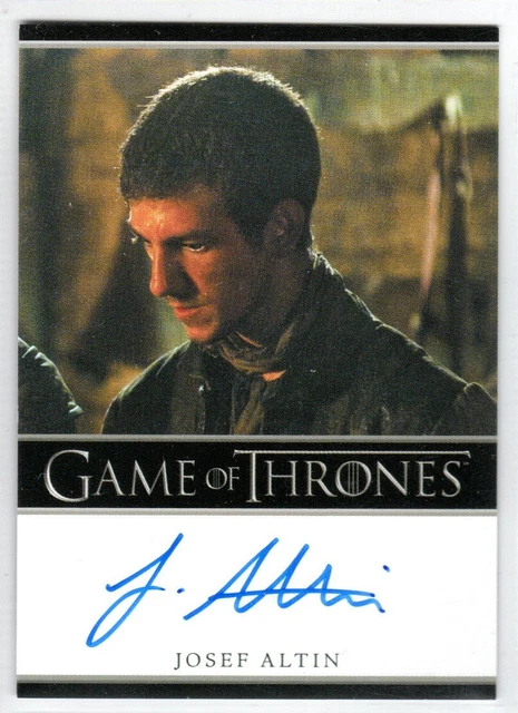 GAME OF THRONES Stagione 2 Josef Altin Come Autografo Pypar EUR 22,63 ...