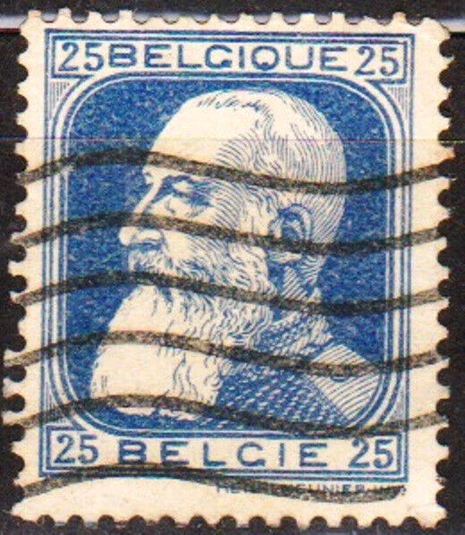 OLD STAMP/TIMBRE BELGIQUE Roi Léopold 2 oblitéré Très Bonne Cote. 25c ...