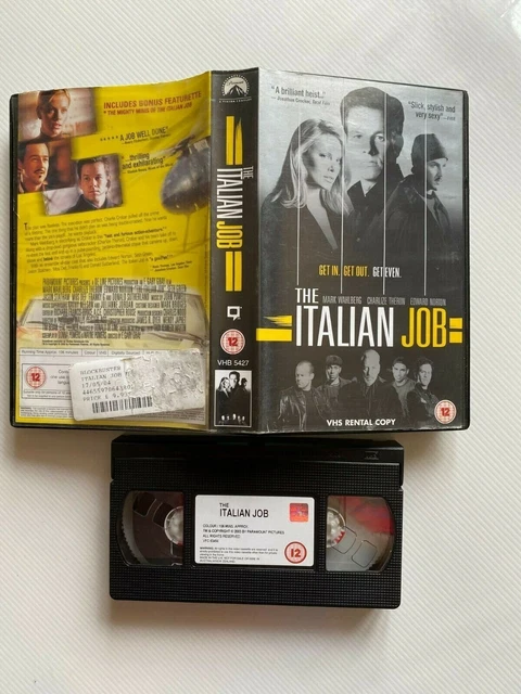 THE ITALIAN JOB Mark Wahlberg VHS Video r film Ex rental £7.00 ...