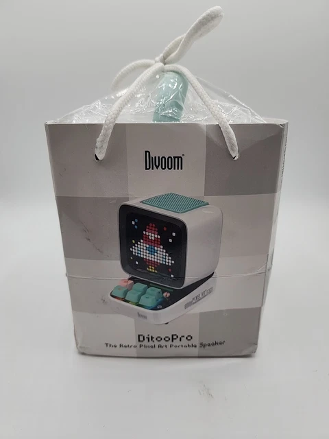 DIVOOM DITOO PRO Retro Pixel Art Bluetooth Speaker 15 Watt White $59.99 ...