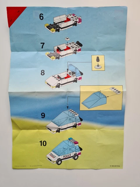 LEGO SYSTEM 6625 Speed Trackers Original Bauanleitung Aufbauanleitung ...