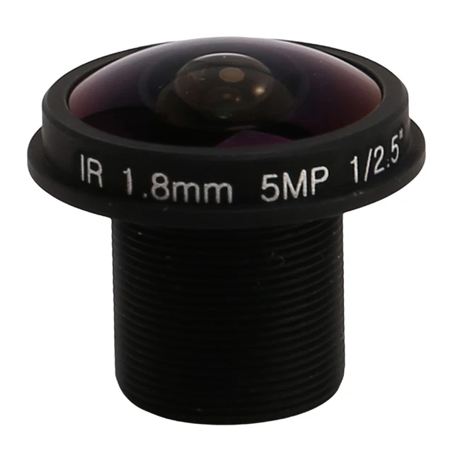 FISHEYE CCTV LENS 5MP 1.8mm M12x0.5 mount 1/2.5 F2.0 180 degree for ...