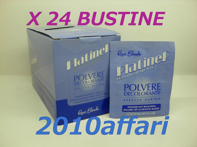 PLATINER SUPERLIGHT RENEE BLANCHE Poudre Eau de Javel 25 G - 24 Sachets ...