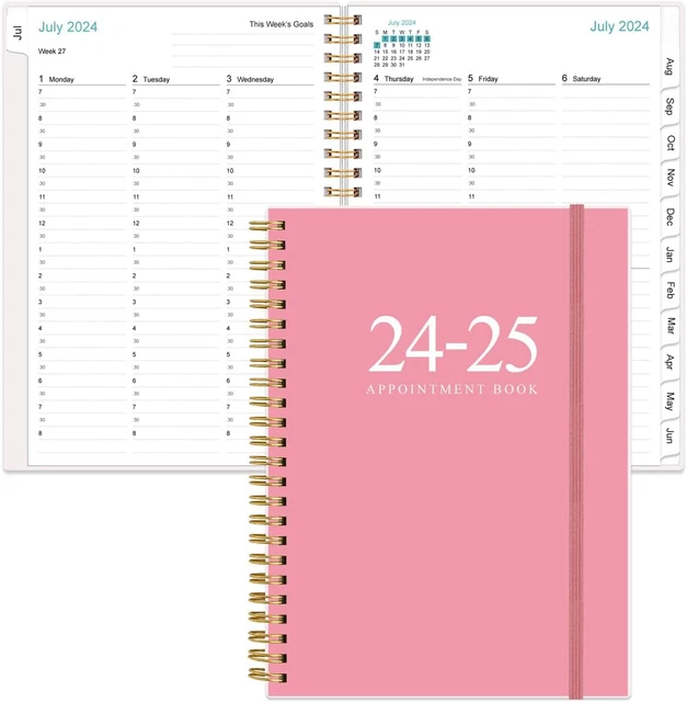 2024-2025 APPOINTMENT BOOK & Planner - A5 2024-25 Daily Hourly Planner ...
