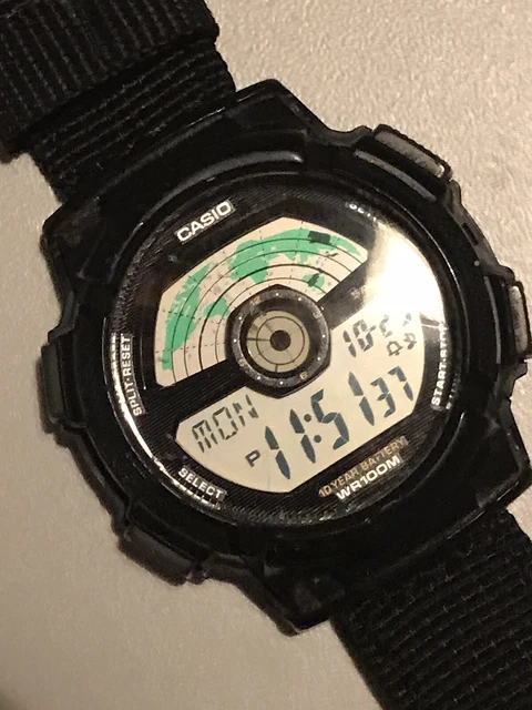 CASIO AE-1100W DIGITAL World Time illuminator World Map Men's Watch ...