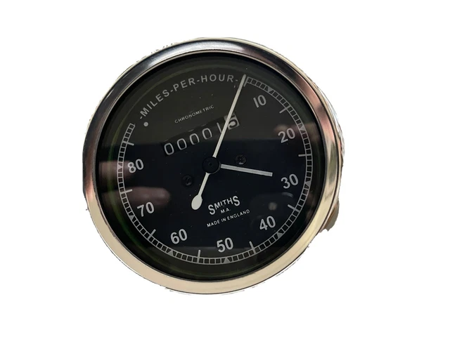 SMITHS CHRONOMETRIC SPEEDOMETER Replica - Zero to 80 MPH Dial £40.00 ...