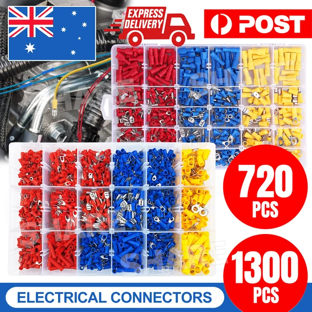 720PCS ASSORTED CRIMP Terminals Electrical Wire Connector Spade Auto ...