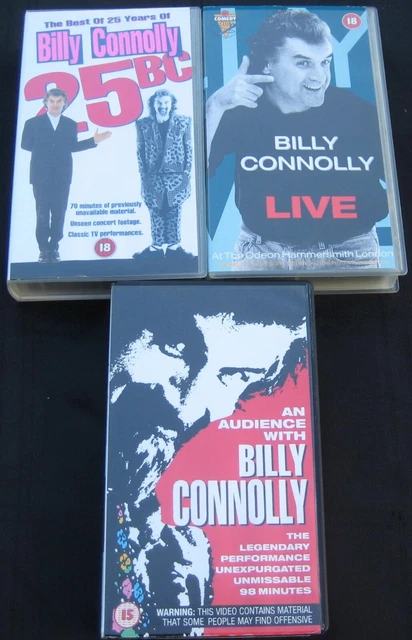 THREE BILLY CONNOLLY Vhs £3.84 - PicClick UK