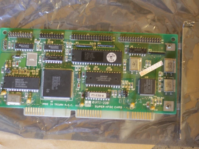 MFM HDD/ FDD floppy controller card ISA 16 bit Western Digital dtk PTI ...